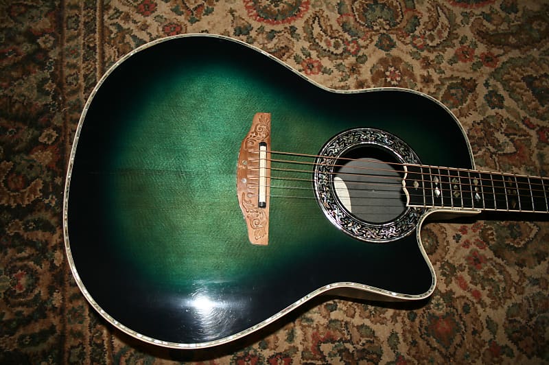 Ovation Custom Legend 1769 1998 Green Burst | Reverb