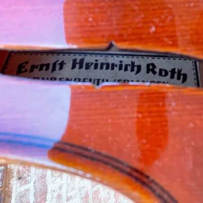 E.H. Roth violin, 1998, in new condition, Concert Line model | Reverb