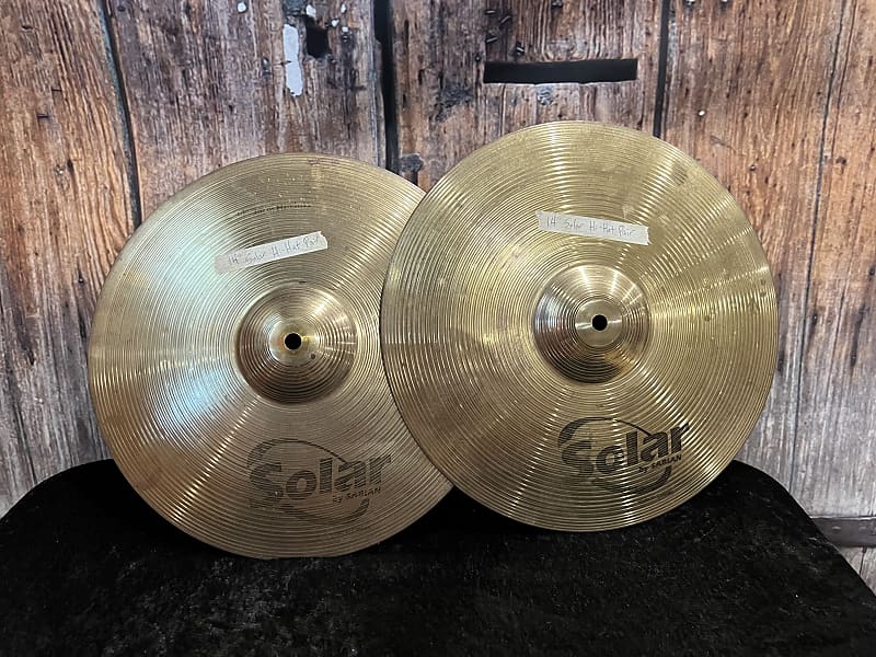 Sabian Solar 14" Hi-Hats Cymbal Pair | Reverb