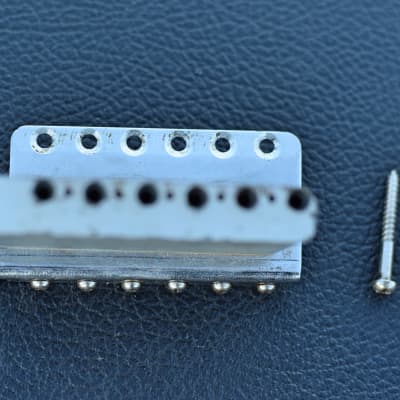 1963 Fender Stratocaster Bridge Complete :: Tremolo Block, | Reverb