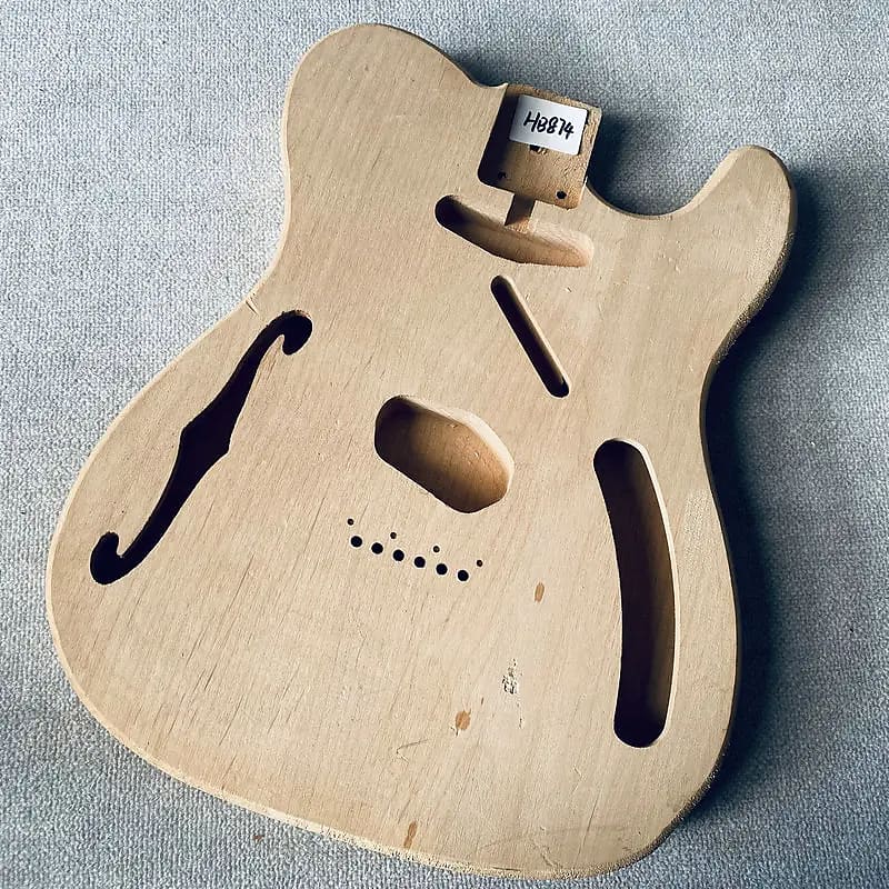 Mahogany Wood Telecaster Tele Style Guitar DIY Project | Reverb UK