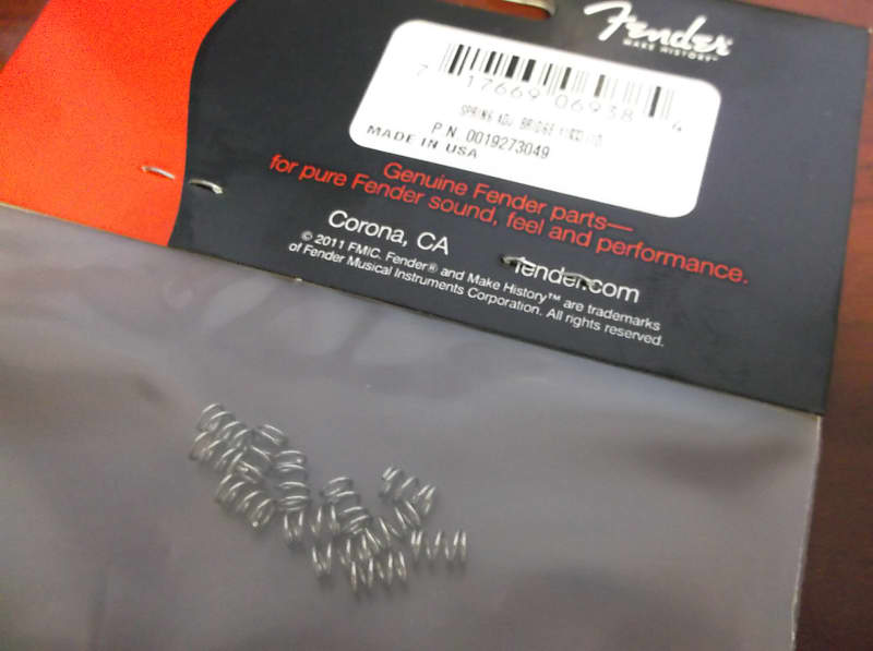 Genuine Fender Vintage American Strat Intonation Springs, | Reverb