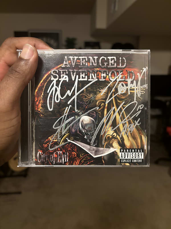 Avenged Sevenfold 2010 autographed City of Evil DVD | Reverb