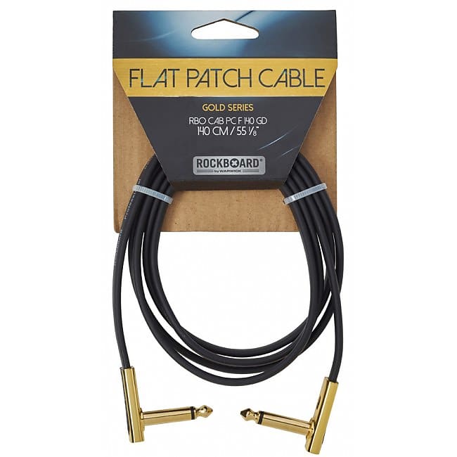 ROCKBOARD RBO CAB PC F 140 GD Gold Series Flat Patch Cable | Reverb