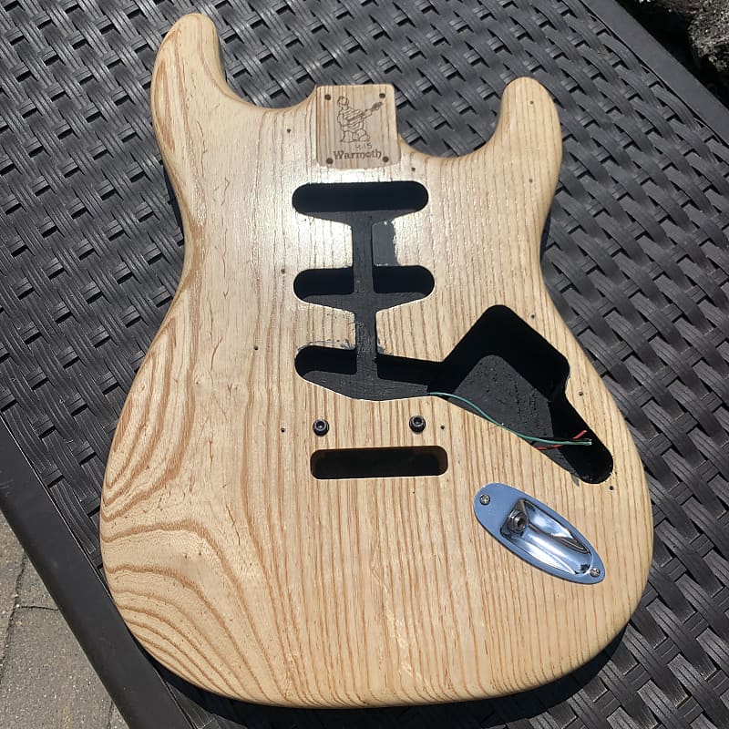 Warmoth 1 Piece Swamp Ash Strat Body - Natural | Reverb