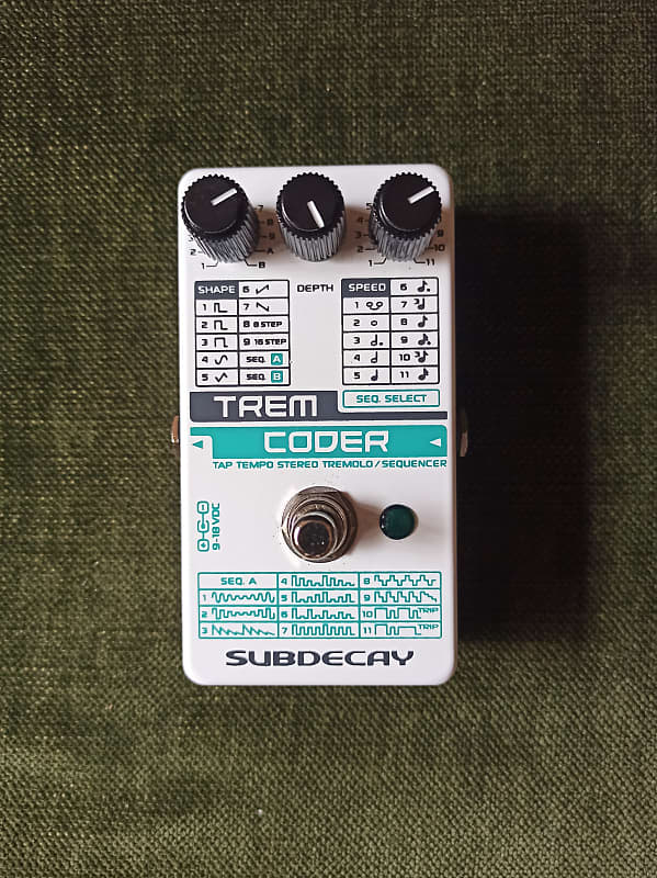 Subdecay TremCoder Tremolo Sequencer | Reverb