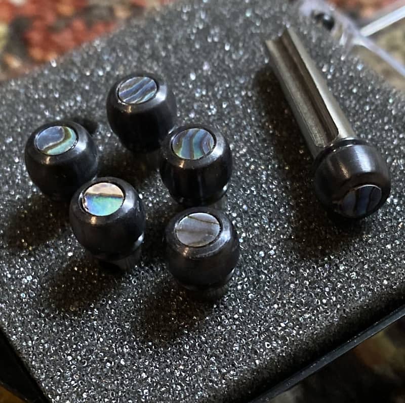 Ryan Guitars Titanium Bridge Pins 2020 - Blue Paua Abalone | Reverb