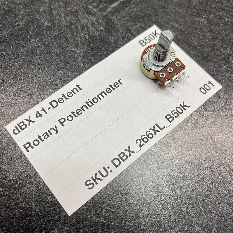 ORIGINAL dbx 41-detent B50K Rotary Pot for 266XL and others | Reverb