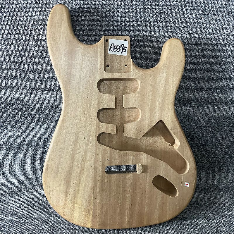 Solid Mahogany Wood Stratocaster Strat Style Guitar Body DIY | Reverb