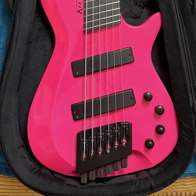 Kiesel ZBM6 Zeus Multiscale 6-String Bass - Hot Pink - | Reverb