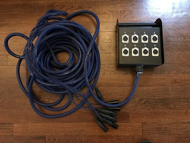 AV Link 8-Channel XLR Female-XLR Male Stage Snake 49ft | Reverb