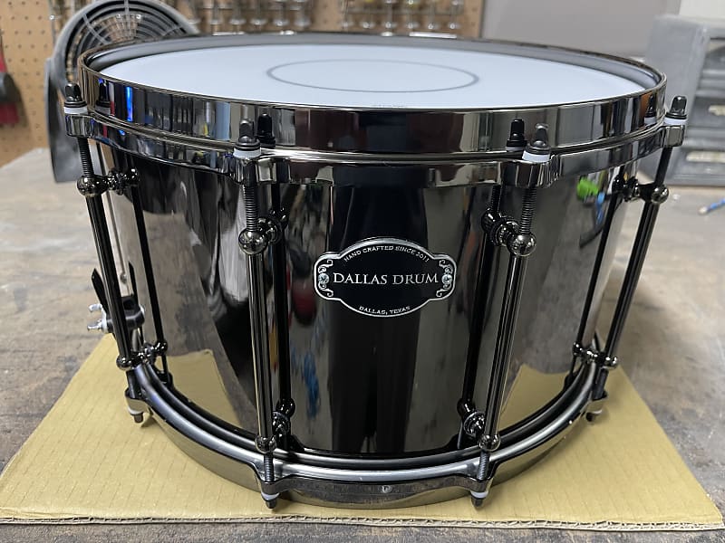 Dallas Drum 14x8 all black brass snare drum 2023 - Black | Reverb Dallas Drum 14x8 all black brass snare drum 2023 - Black | Reverb
