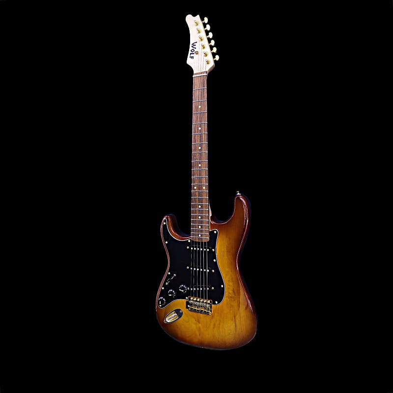 Wolf Guitars Australia Wolfcaster - 3 Tone Sunburst - Left | Reverb