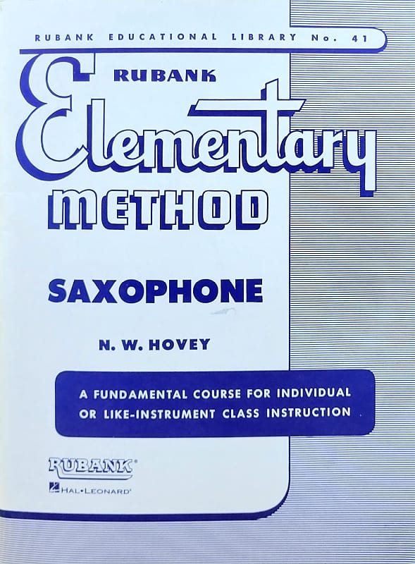 Rubank Elementary Method Saxophone | Reverb