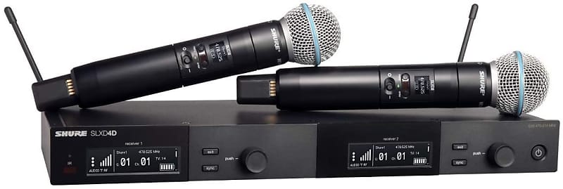 Shure SLXD24D/B58-G58 Dual Wireless System with 2 Beta 58 | Reverb