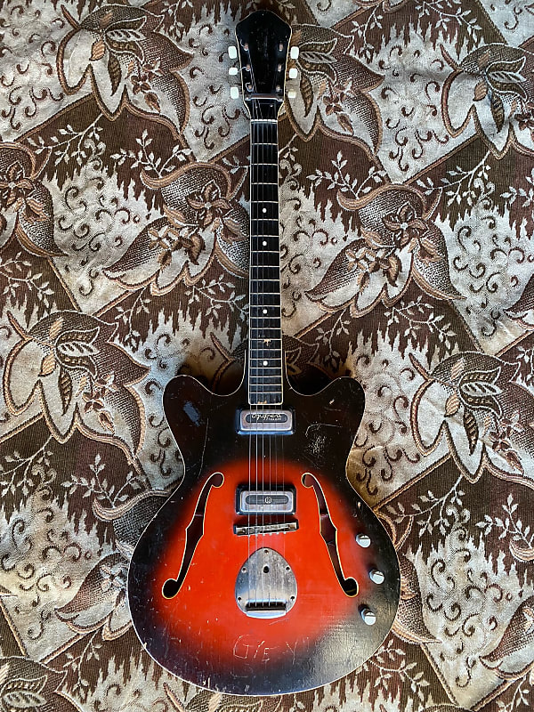 Orpheus Orfeus Hebros 1960-70s Red Burst Vintage | Reverb