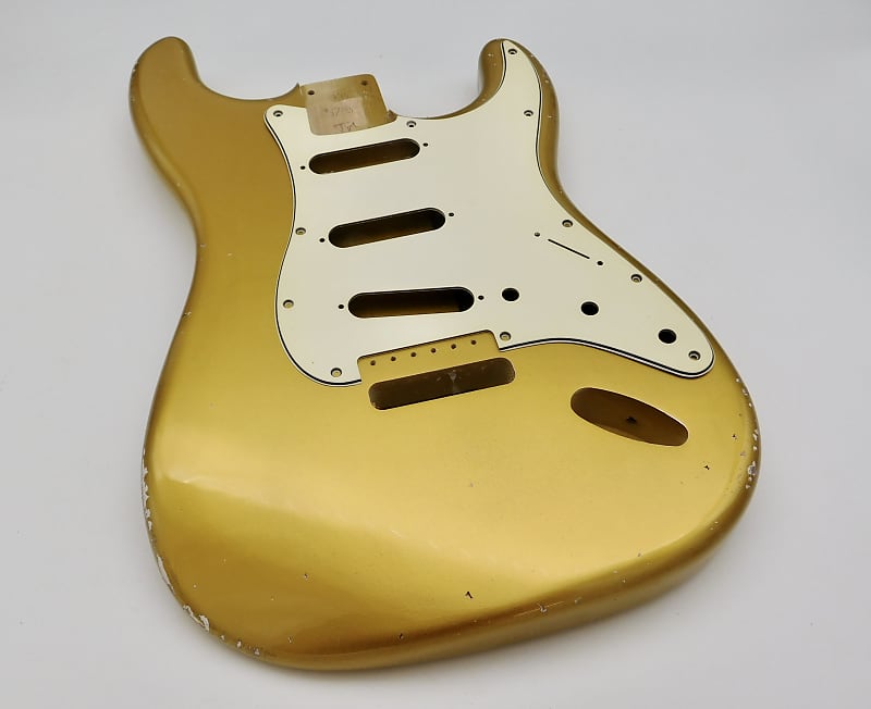 4lbs BloomDoom Nitro Lacquer Aged Relic Firemist Gold S-Style | Reverb