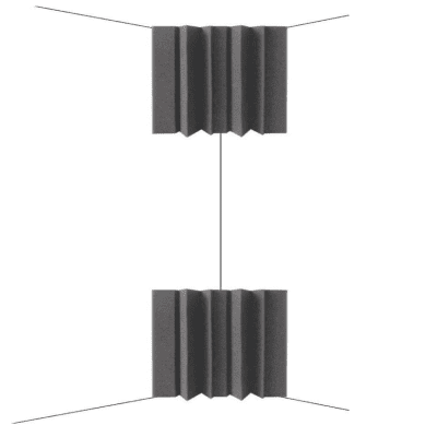 Acoustic Foam Bass Traps (8 Pack) Soundproof Fireproof Corner | Reverb
