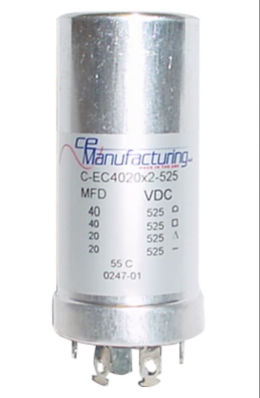 CE Manufacturing Multisection Can Capacitor, 40/40/20/20uf @ | Reverb