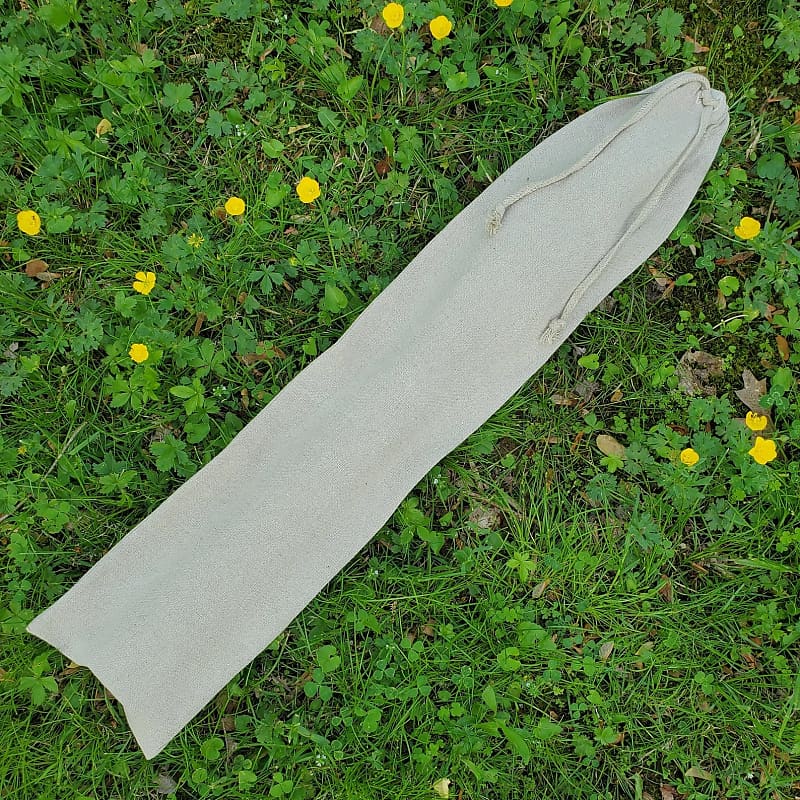 hemp flute bag - 100% hemp heavy duty drawstring slip bag / | Reverb