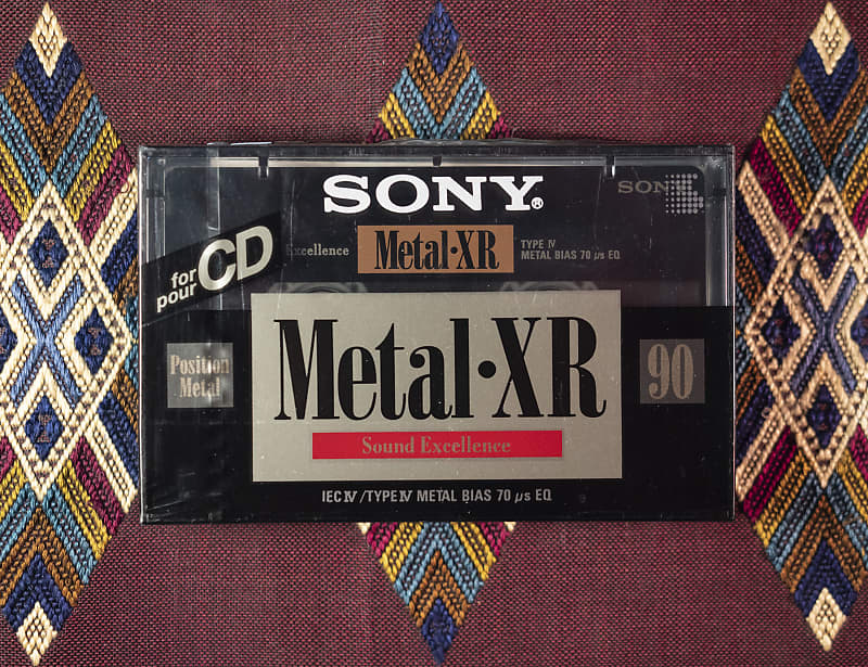 1x SONY Metal XR (type IV) C90 audio cassette - sealed | Reverb