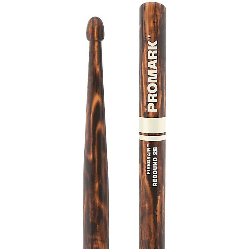 Promark Rebound FireGrain Acorn Tip Drum Stick 2B | Reverb