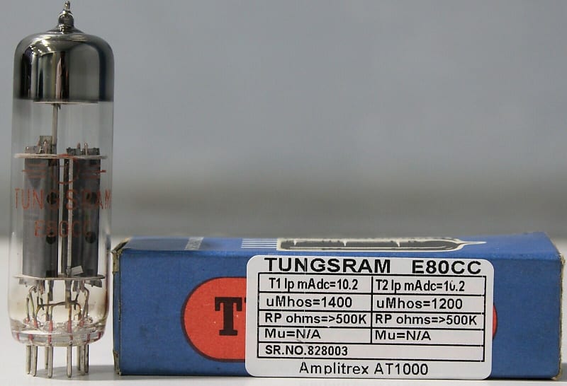 E80CC 6085 Tungsram made in Hungary Amplitrex Tested #828003 | Reverb