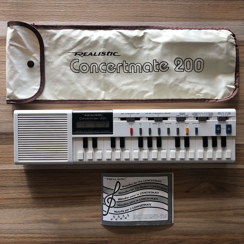 Realistic Concertmate 200 Portable Mini Synth Vintage 1980'S | Reverb