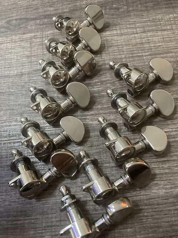 Grover 12 treble side machine heads 2018 - Chrome | Reverb