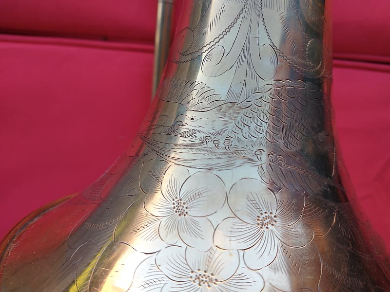 C. G. Conn 4H Trombone. 1922. Gold Plated. Stenberg | Reverb