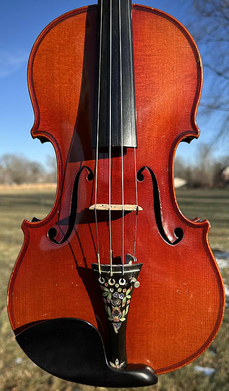 Old Roth & Lederer Guarnerius Violin 4/4 -Inlaid MOP | Reverb