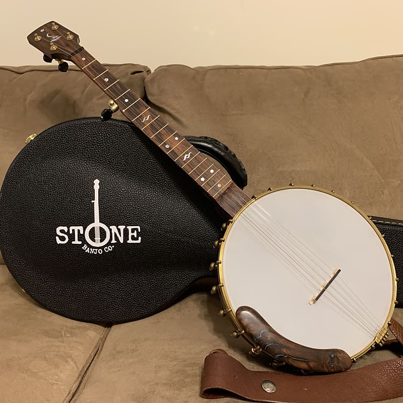 StoneBanjo Custom A-Scale (Short Scale) open back banjo, | Reverb