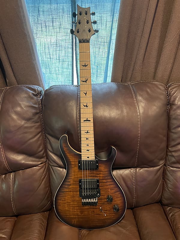 PRS DW CE 24 Floyd in Amber Smokeburst (2020-Current) | Reverb