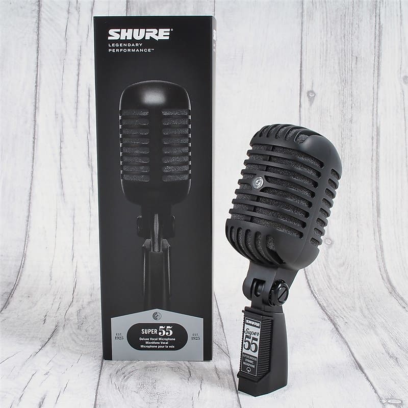 Shure Super 55-BLK Pitch Black Deluxe Limited Edition | Reverb
