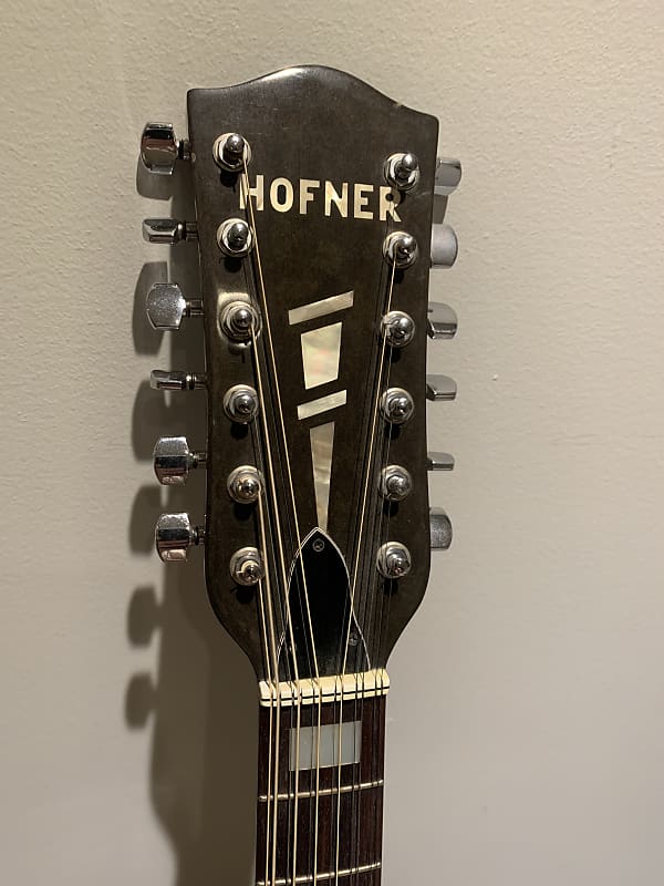 Vintage RARE Hofner 4990-12 1975 Natural Acoustic Made in | Reverb