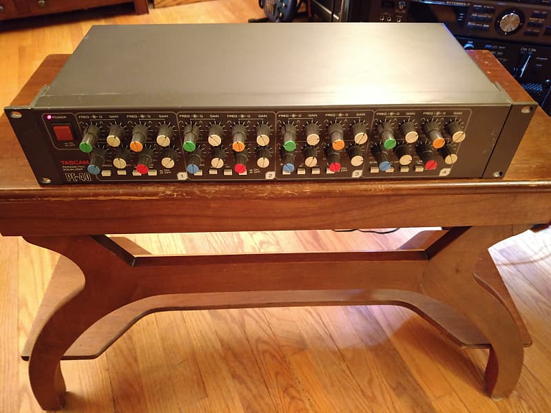 TASCAM PE-40 RACK MOUNT 4-CHANNEL VINTAGE PARAMETRIC EQ FOR | Reverb