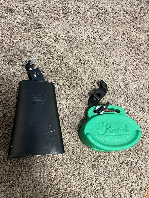 Pearl Low Pitched New Yorker Cowbell and High Clave Combo | Reverb