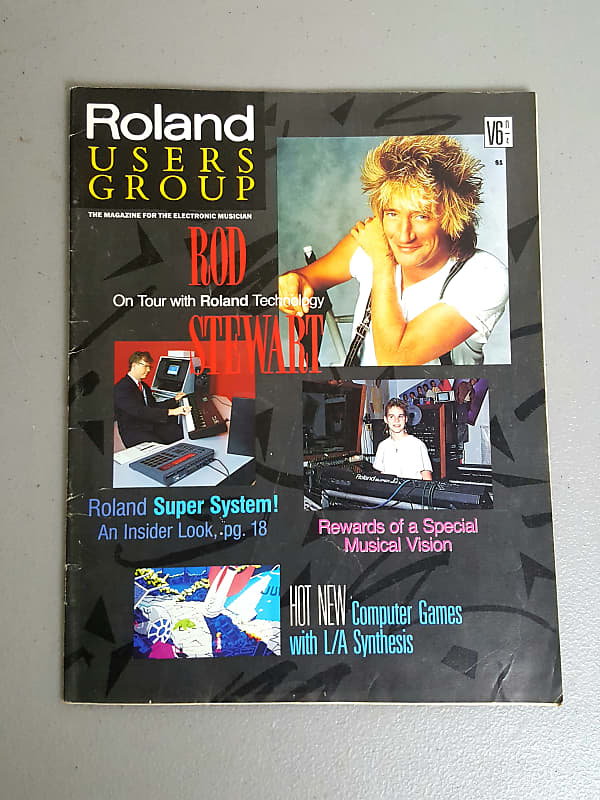 Roland Users Group Magazine - Vol 6 no 4 - Rod Stewart, | Reverb