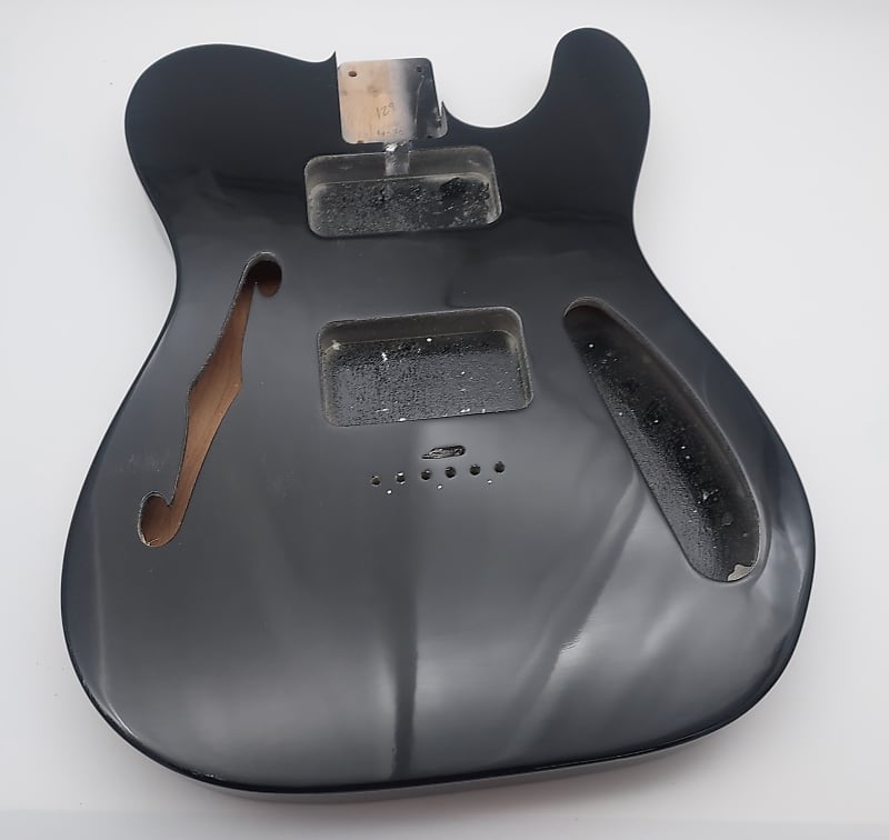 3lbs 6oz BloomDoom Nitro Lacquer Aged Relic Black Thinline | Reverb