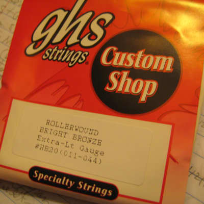 GHS Two (2) Sets Custom Shop Acoustic Bright Bronze | Reverb