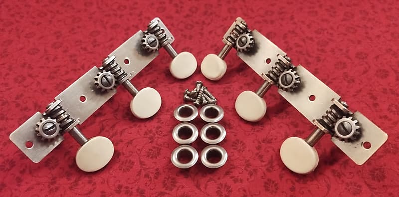 Vintage 1930s Gibson L-00 3x3 Bent-Tab Strip Tuners w/ Orig. | Reverb