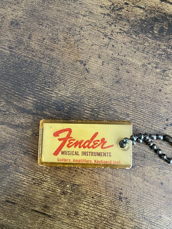 Fender Case Tag/Case key chain 1960s | Reverb