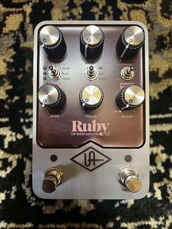 Universal Audio Ruby ’63 Top Boost Amplifier - Ruby / Silver | Reverb
