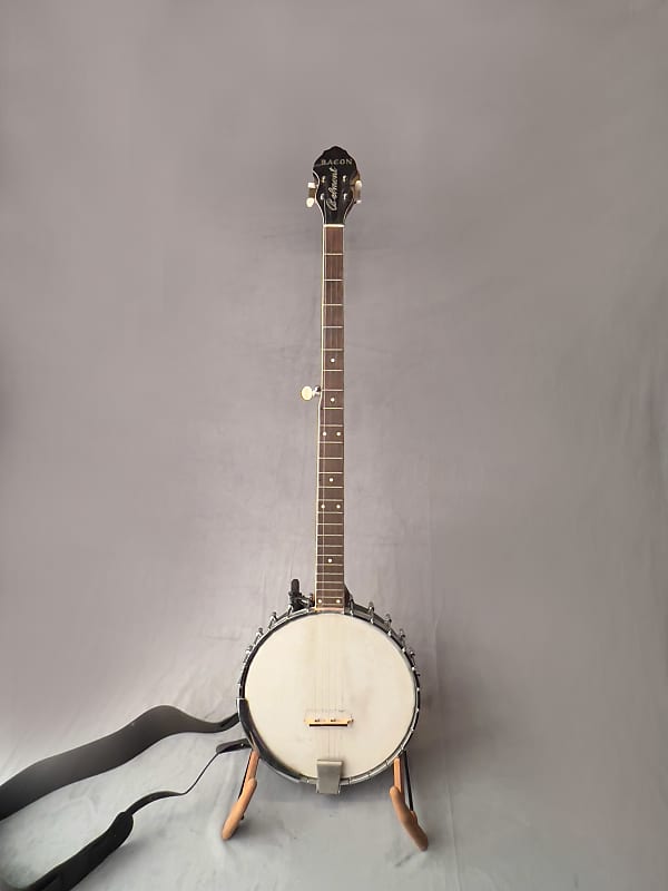 Belmont Long Neck Banjo, 4 string, open back, with gig bag | Reverb