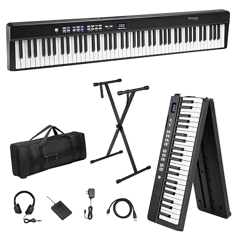 Foldable 88 Keys Electric Piano, Bluetooth Folding Semi | Reverb UK