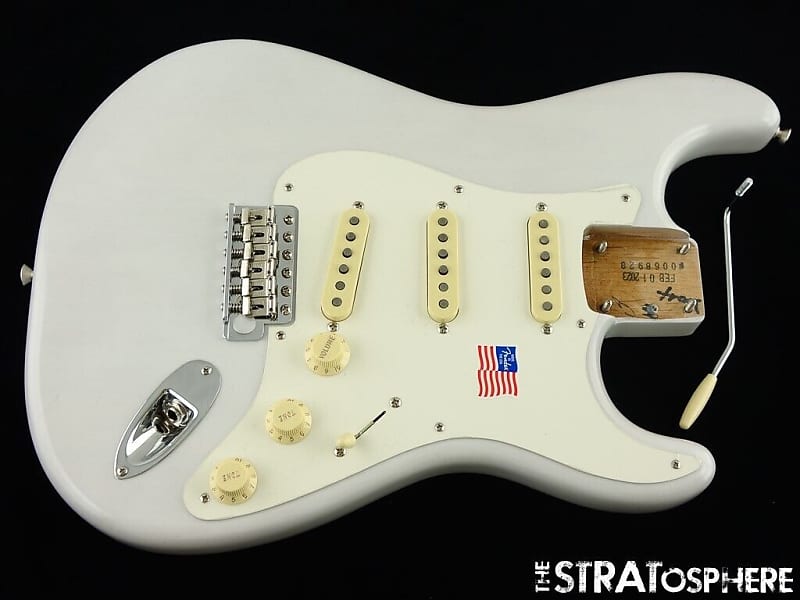 LOADED USA Fender ERIC JOHNSON Strat BODY Nitro Parts White | Reverb