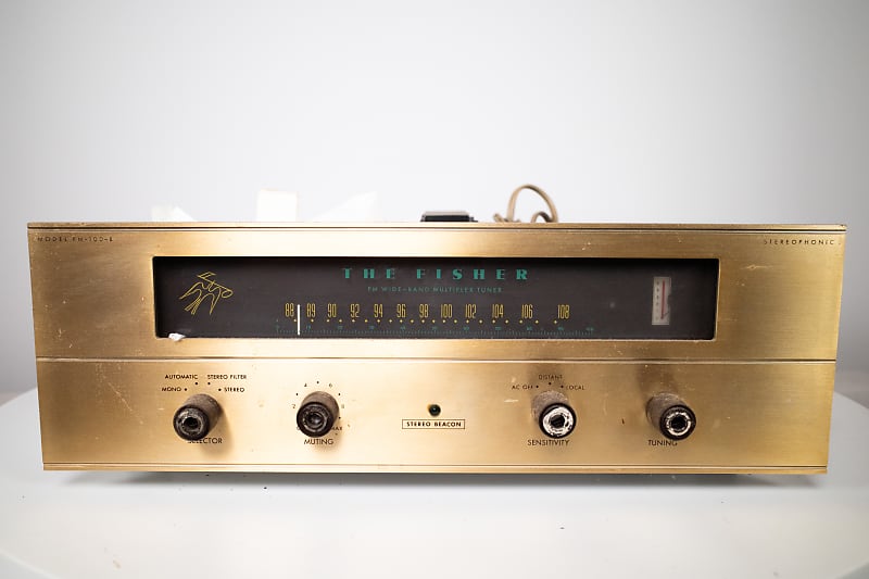 Fisher FM-100B 1961 - Gold Face Tuner | Reverb