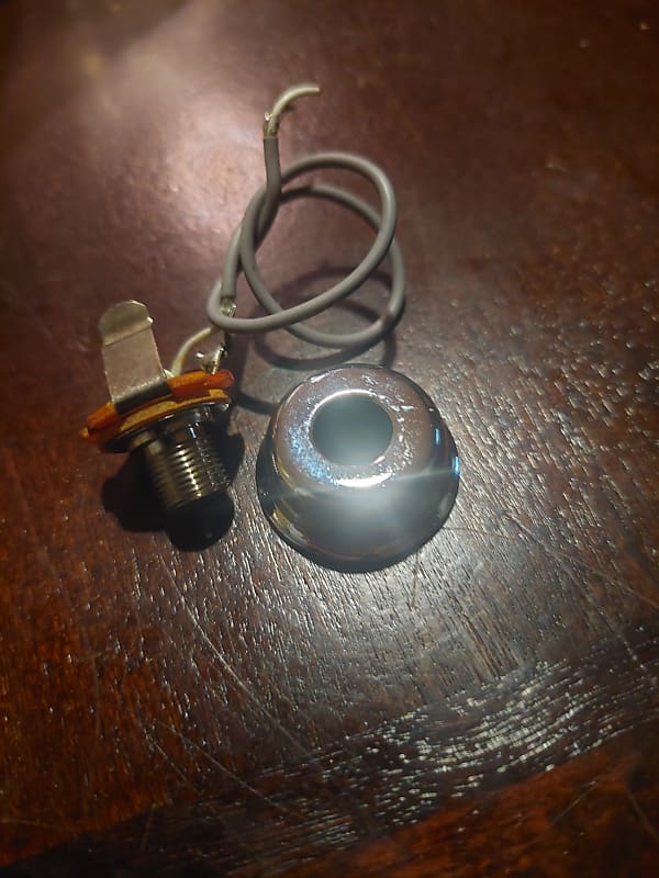 Fender Telecaster Jack Plate And Jack Wired 2000s Chrome | Reverb