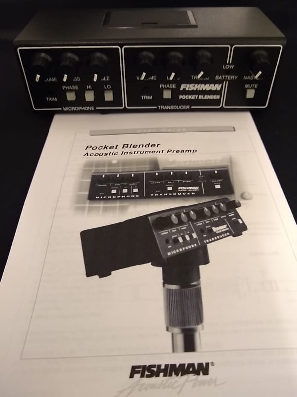Fishman Pocket Blender Stereo Acoustic Guitar Preamp 2 | Reverb