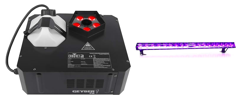 Chauvet DJ Geyser P5 5-LED RGBA+UV Vertical Fog Machine | Reverb